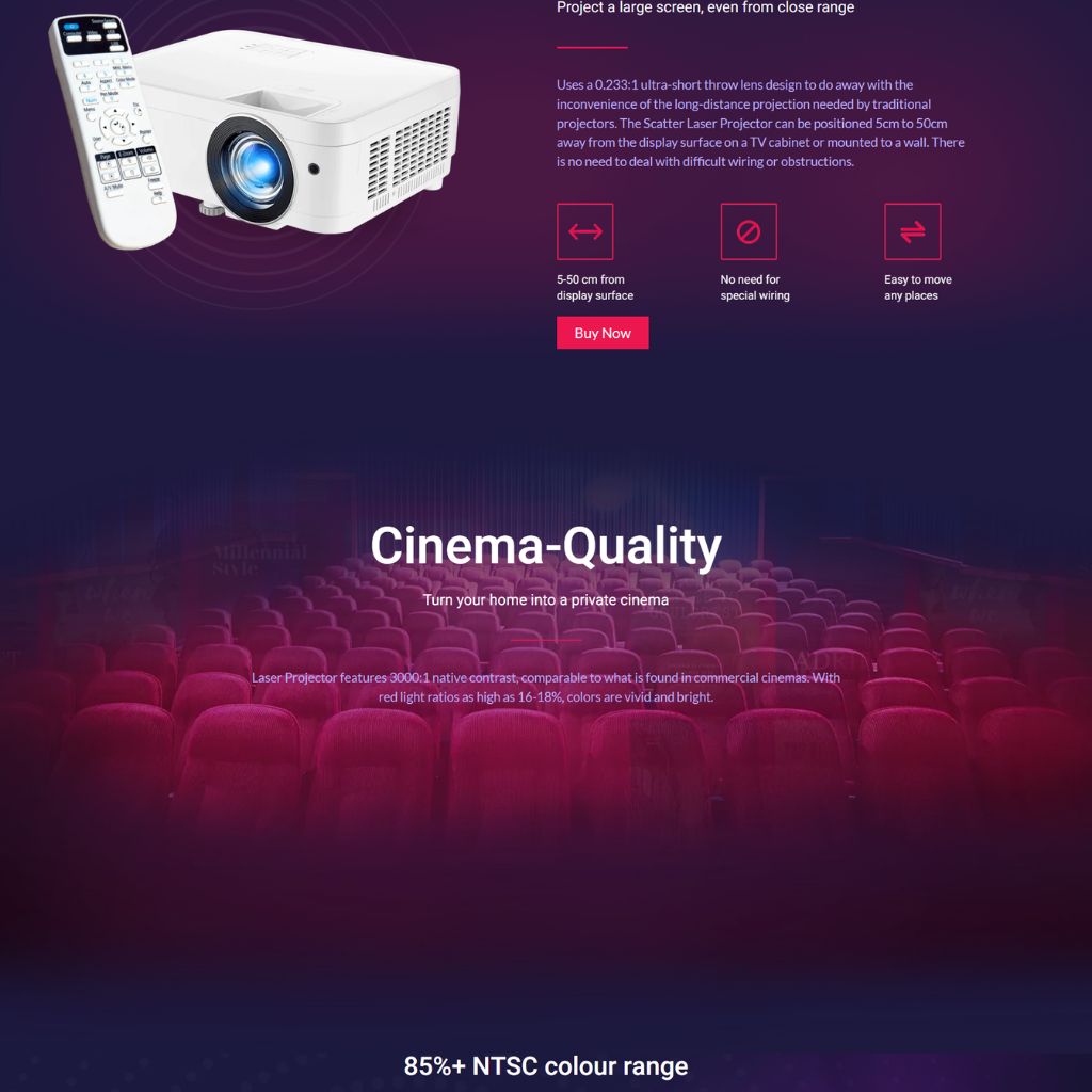 Best Projector Shop or Product Shopify E-Commerce Website Designing ...